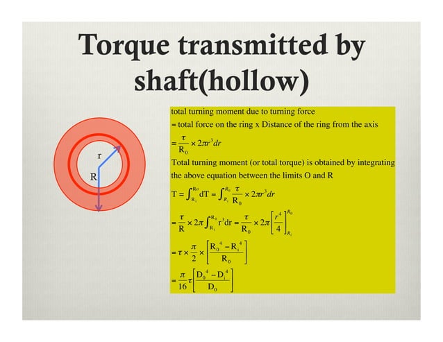 Lecture 13 torsion in solid and hollow shafts 1 | PDF | Physics | Science