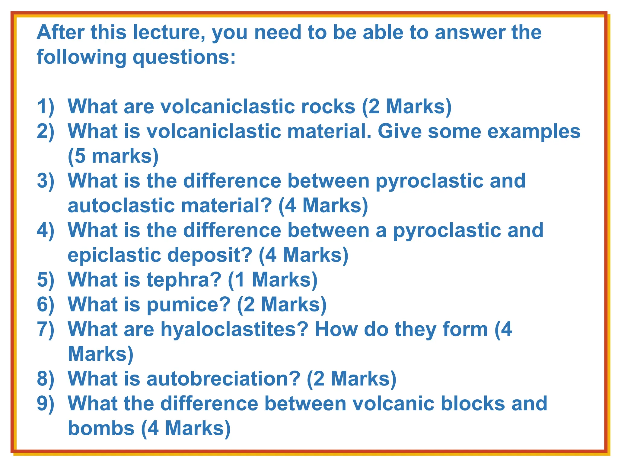 Lecture 13 Volcaniclastic sediments GEOLOGY | PDF