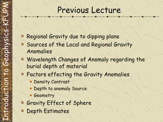 ÖNCEL AKADEMİ: INTRODUCTION TO GEOPHYSICS | PPT