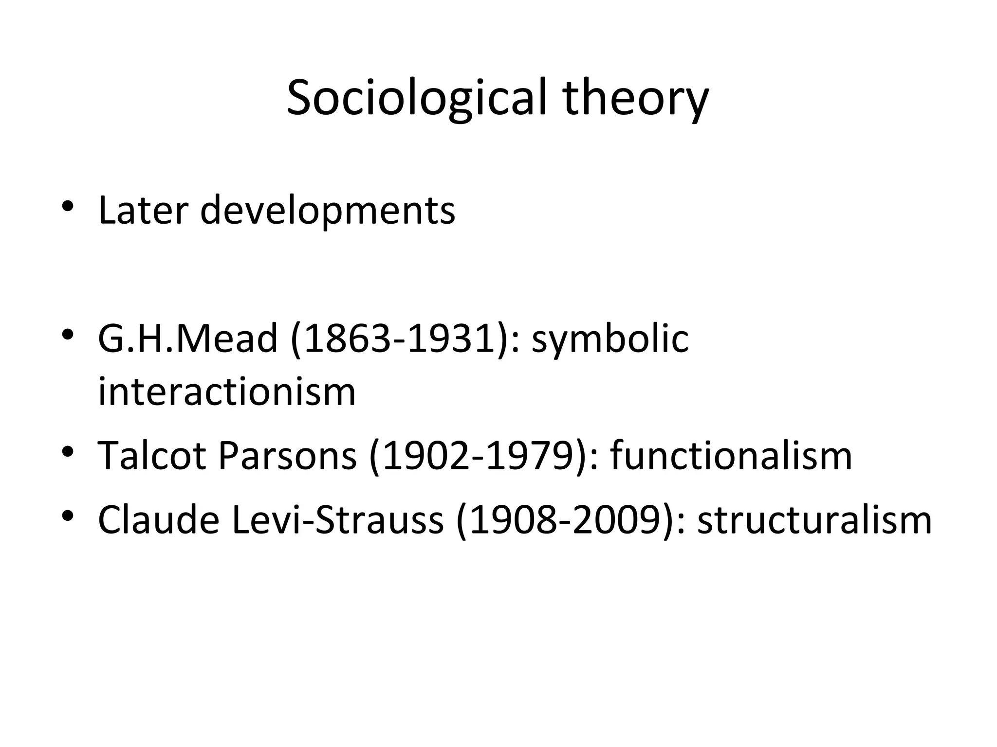 Sociological Theory | PPT