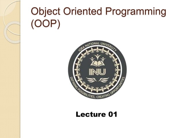 oop Lecture 1 | PPT | Free Download