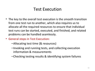 Software Engineering (Testing Activities, Management, and Automation) | PPT