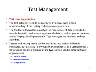 Software Engineering (Testing Activities, Management, and Automation) | PPT
