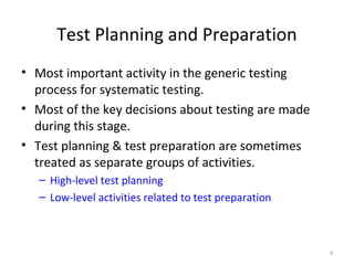 Software Engineering (Testing Activities, Management, and Automation) | PPT
