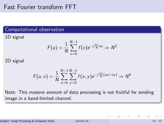 Lecture 14 Properties of Fourier Transform for 2D Signal | PDF