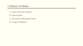 Lecture14 – The Paris Peace Conference, 1919-1920 | PPTX