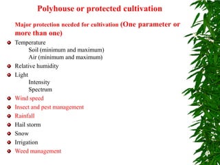 Implementation of Protected Cultivation Technologies | PDF