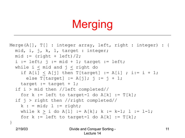 Sorting Algorithms Presentation For Understanding Ppt