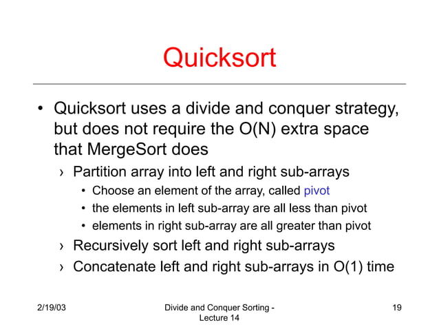 Sorting Algorithms Presentation For Understanding Ppt