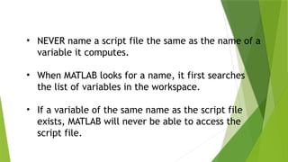 Creating Functions file in Matrices Laboratory using MATLAB | PPTX | Programming Languages ...