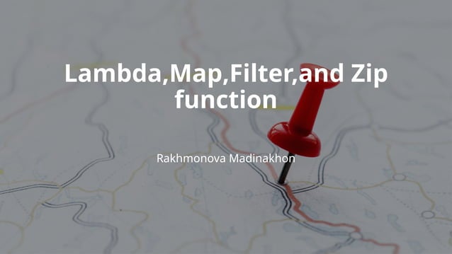Lecture 14. Lamda, filter, map, zip.pptx