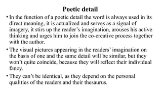 Lecture 14. Poetic detail. Foregrounding.pptx