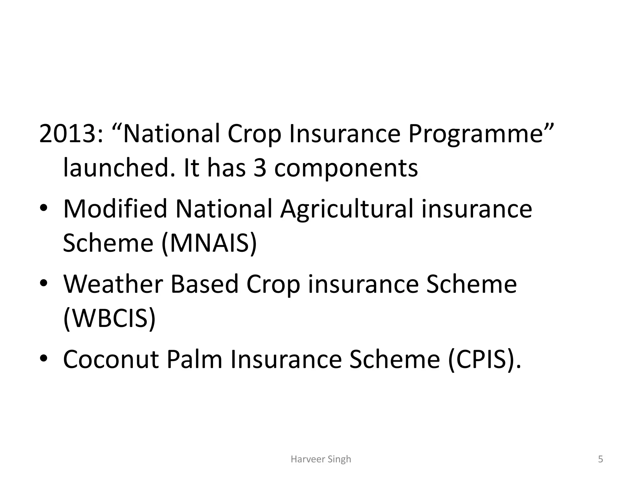 Lecture # 14 agricultural insurances | PPTX