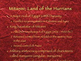 Lecture 14 kingdom of mitanni (b) | PPT
