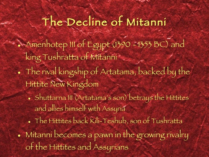 Lecture 14 kingdom of mitanni (b)