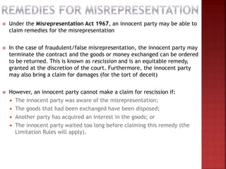 Lecture 14 misrepresentations | PPT