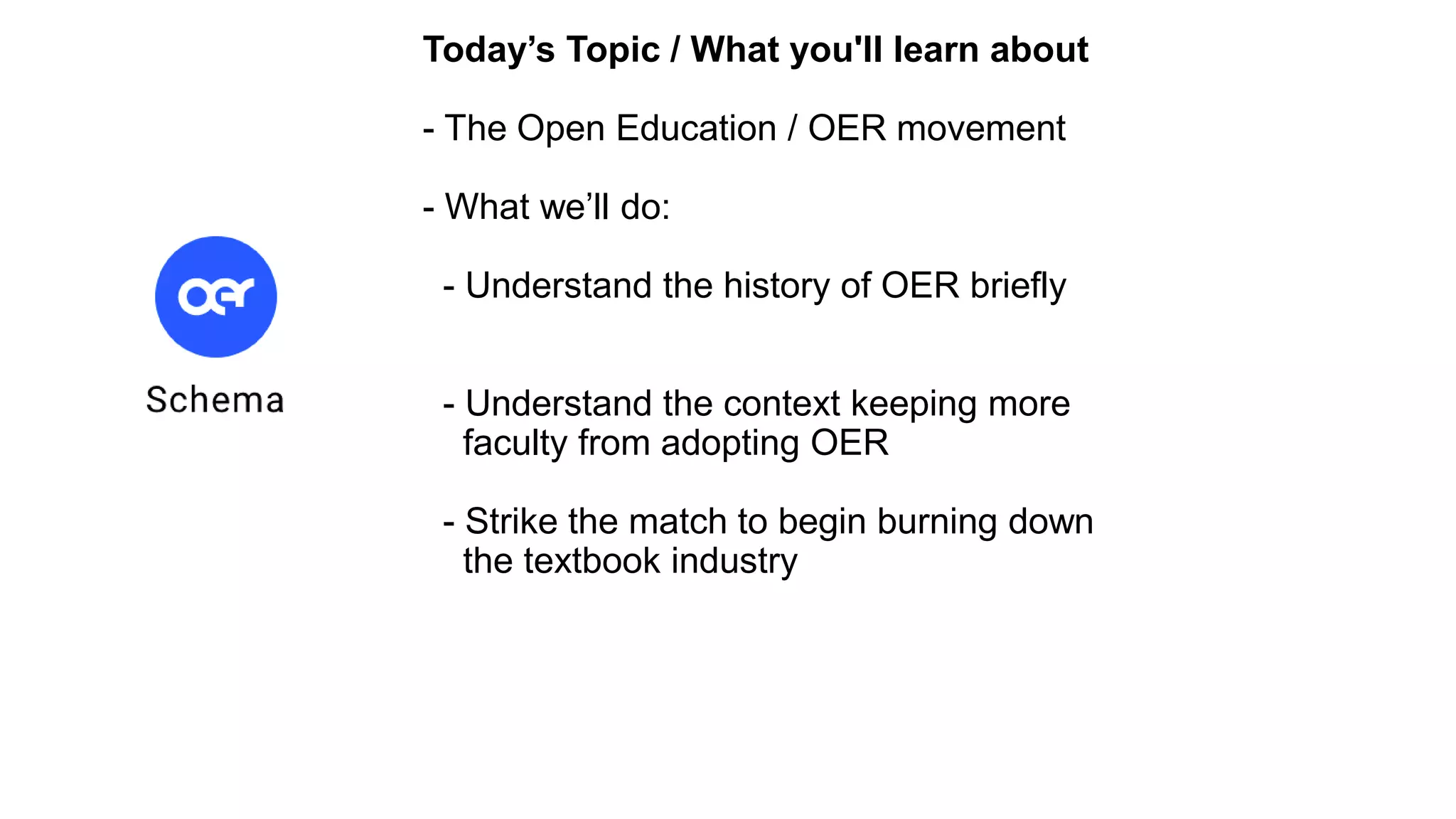 Lecture 14 - OER final project | PPT
