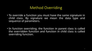 Lecture 14-overridding.pptx,,,,,,,,,,,,,,,,, | PPT