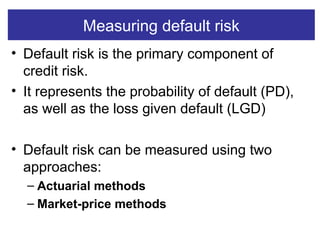 Lecture14-Probability of default and imp | PPT