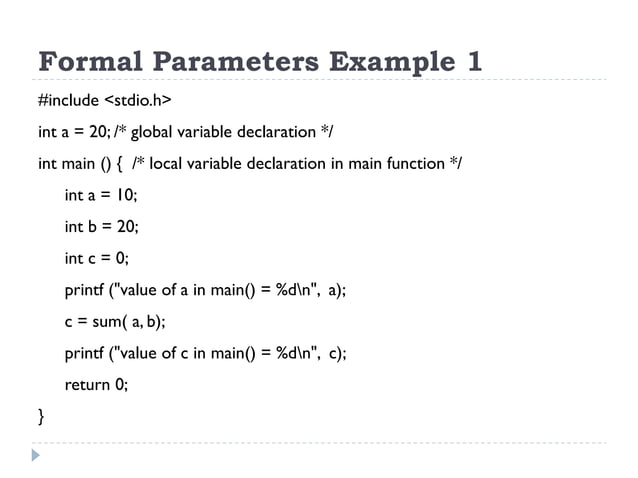 Lecture 14 - Scope Rules | PPT