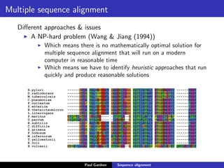 BIOL335: Sequence alignment | PPT