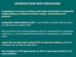Lecture14 teratology | PPT