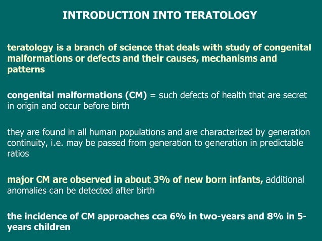 Lecture14 teratology | PPT