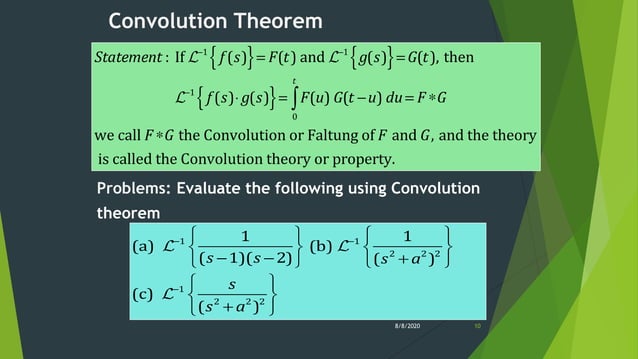 Laplace transformation Engineering Mathematics part 2 | PPT
