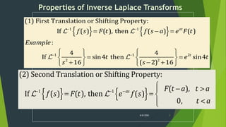 Laplace transformation Engineering Mathematics part 2 | PPTX | Physics | Science
