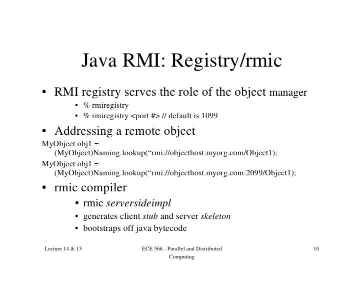 Distributed Objects Corbajava Rmi 0236