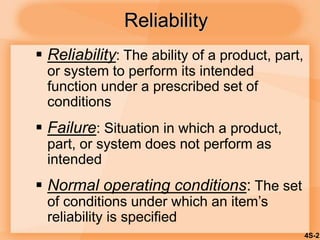LECTURE 14,15,16reliability analysis.ppt | Operating Systems | Computer ...
