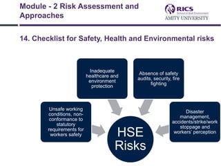 Lecture 14,15,16 RMC - Module 1 Risk Check list for a Building Project ...