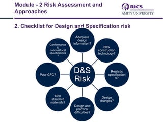 Lecture 14,15,16 RMC - Module 1 Risk Check list for a Building Project ...