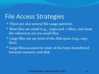 Lecture 14,15 and 16 file systems | PPT