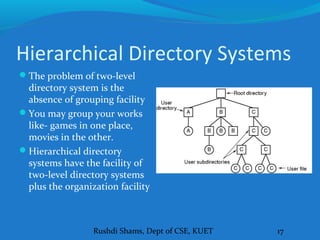 Lecture 14,15 and 16 file systems | PPT
