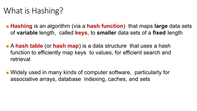 Lecture14_15_Hashing.pptx | Databases | Computer Software and Applications