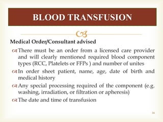 Lecture 14 Blood transfusion history and Blood products 2.pptx