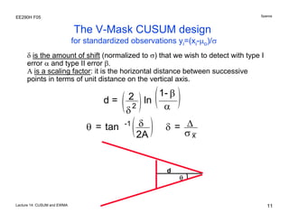 Lecture 14 cusum and ewma | PDF