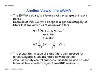 Lecture 14 cusum and ewma | PDF