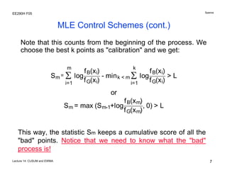 Lecture 14 cusum and ewma | PDF