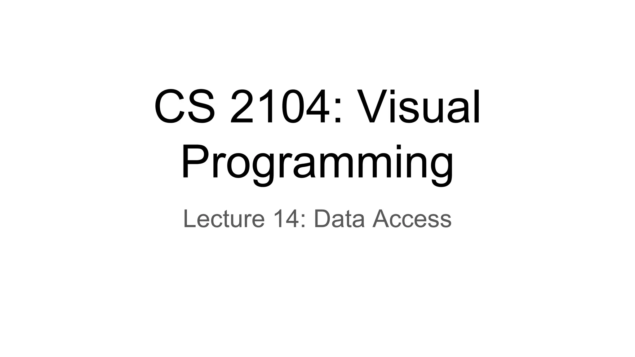LECTURE 14 Data Access.pptx