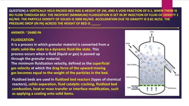Problem on Fluidization | PPT