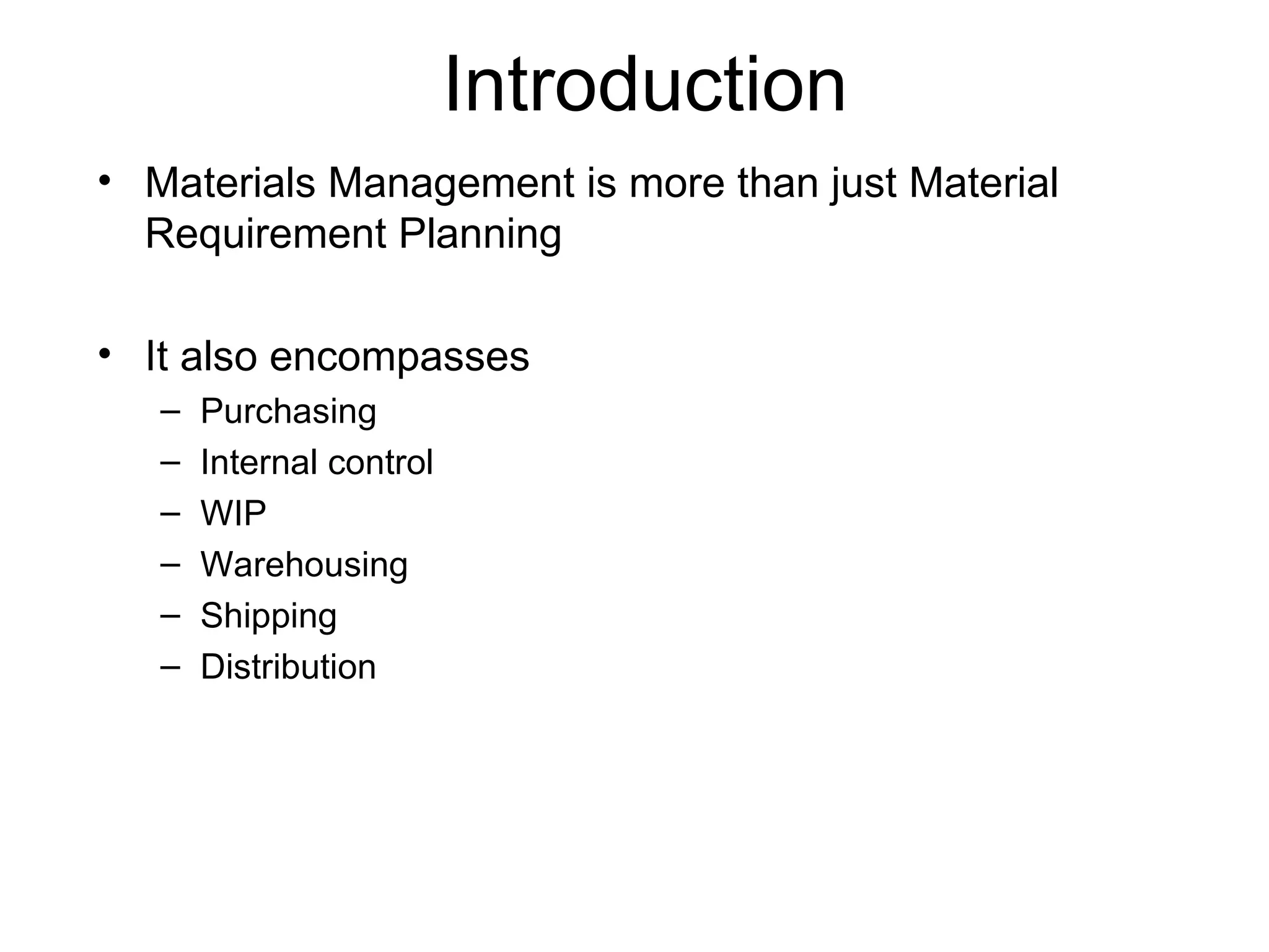 Lecture 14 materials management pm | PPT