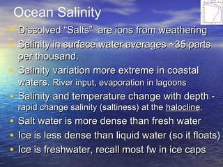 Lecture 14 oceans and coastal processes u | PPT