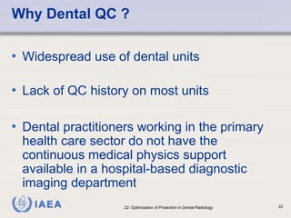 Lecture 14 Optimization Dental radiology.ppt | Dental Health | Diseases ...