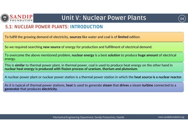Lecture 14_PPE_Unit 5: Nuclear Power Plants | PDF | Physics | Science