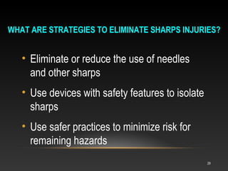 needle stick and sharp injuries..protocols | PPT