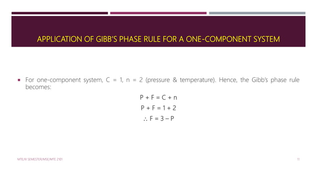 Phase Diagram:One Component System | PPTX | Chemistry | Science