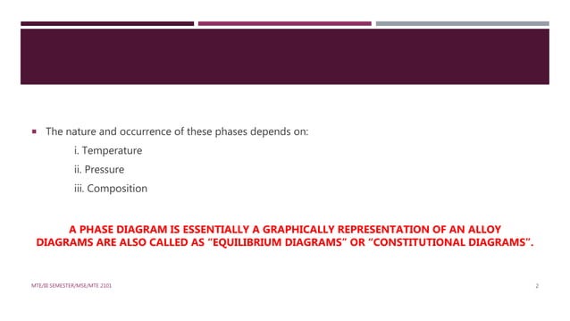 Phase Diagram:One Component System | PPTX | Chemistry | Science