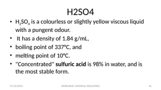 LECTURE 15-19 IIA SULFUR AND SULFURIC ACID.pptx